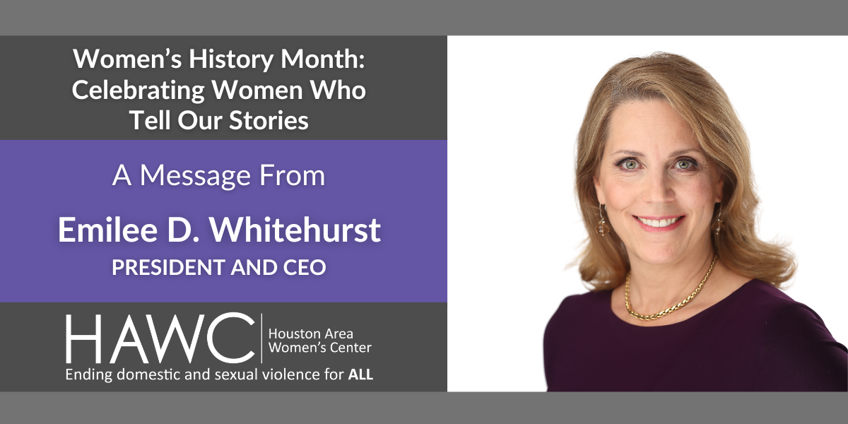 From Emilee: Women’s History Month: Celebrating Women Who Tell Our ...